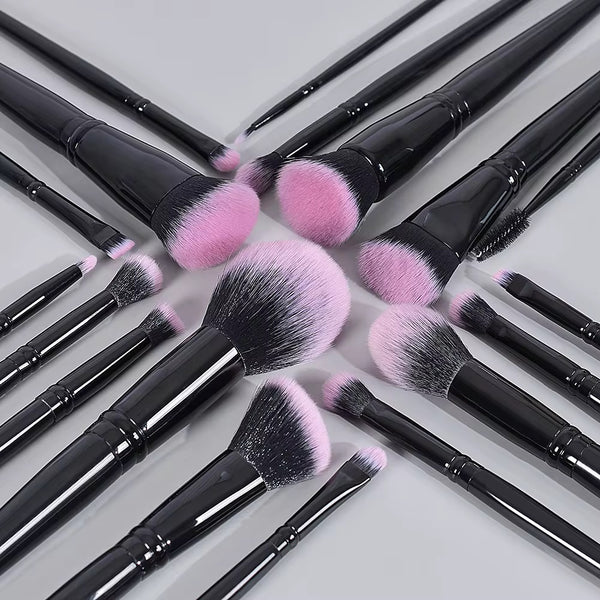 18 PIECE BRUSH SET – Angel Samples Cosmetics